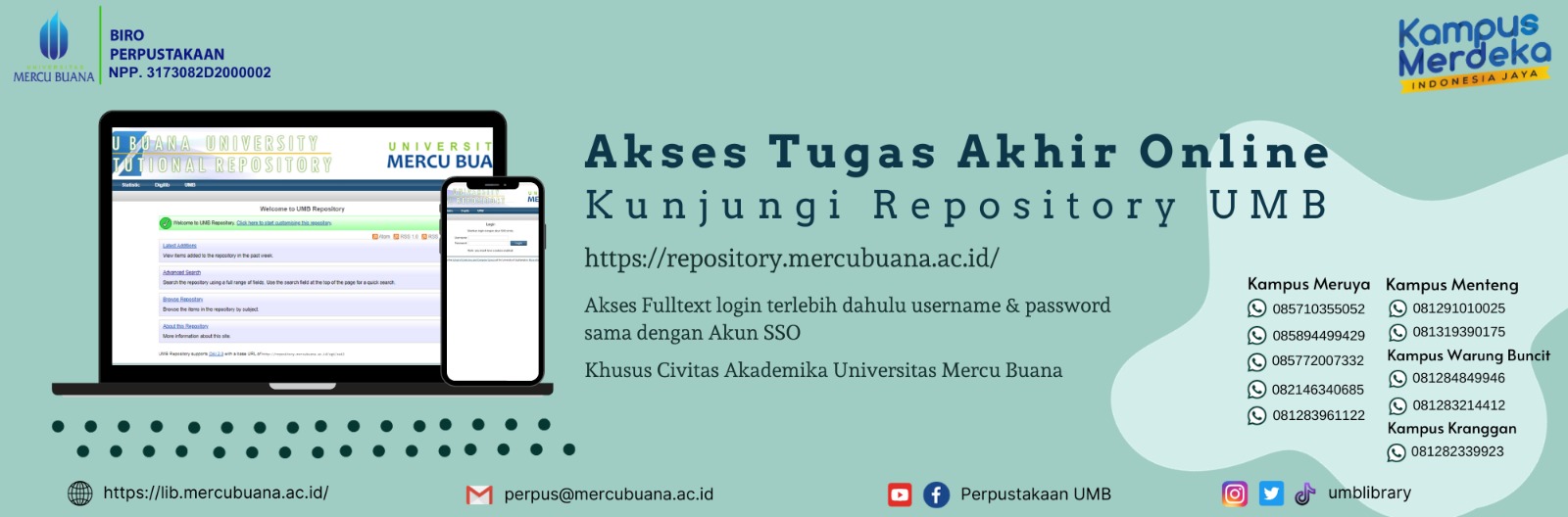 Beranda | Perpustakaan Universitas Mercu Buana